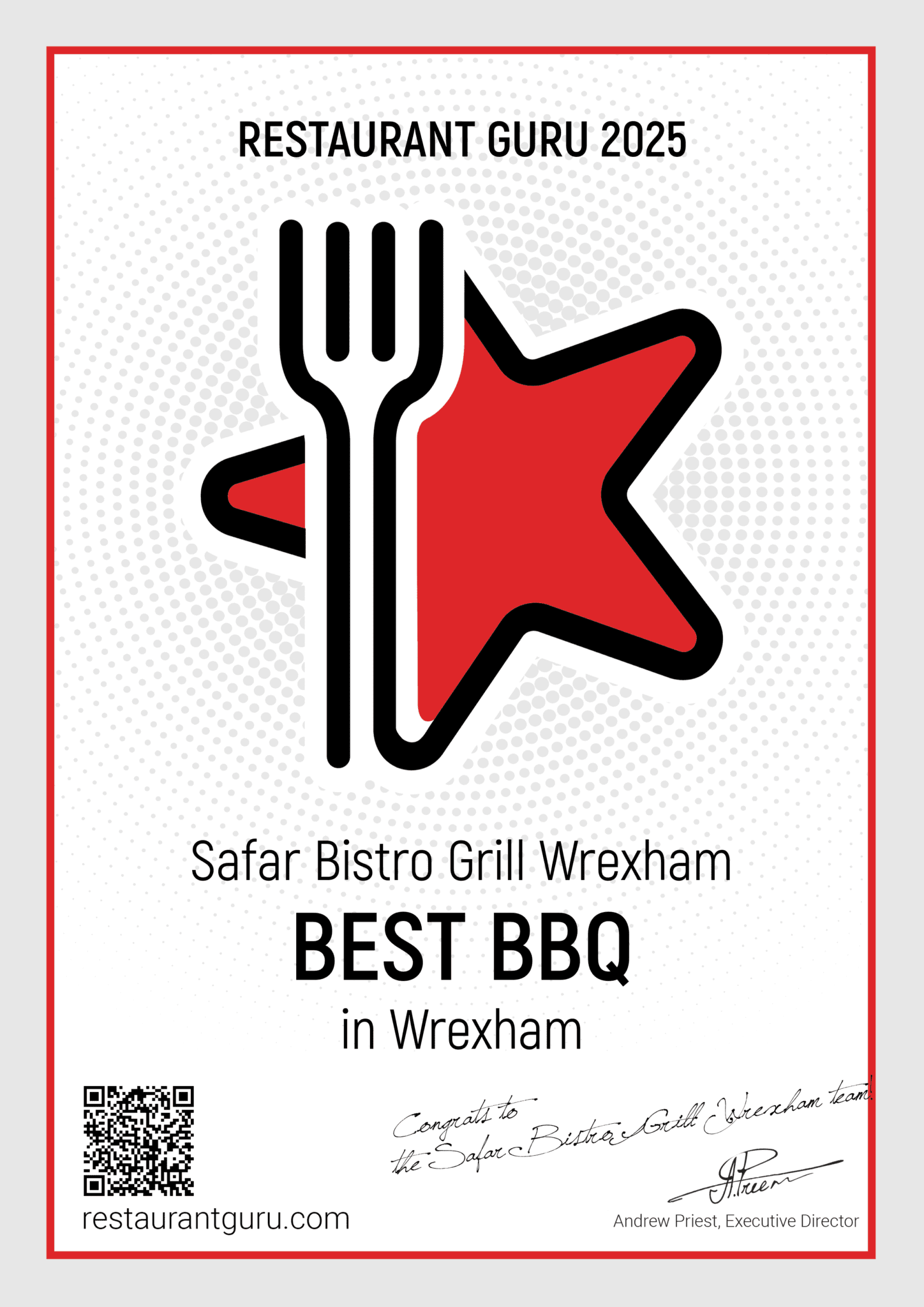 Menu | Safar Bistro Grill